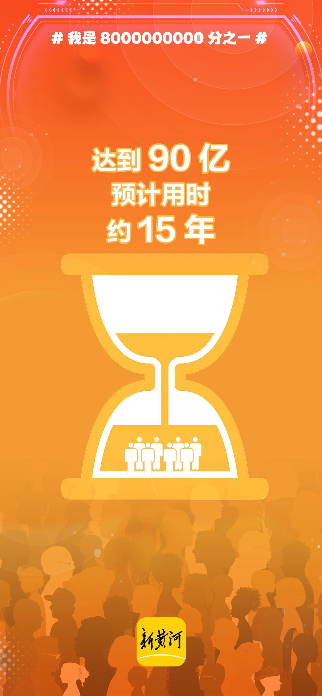今天起，我们成为8000000000分之一，这几个数字要知道